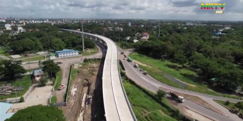 No.3 Thanlyin bridge: Bridge being Under Construction | Myanmar International TV